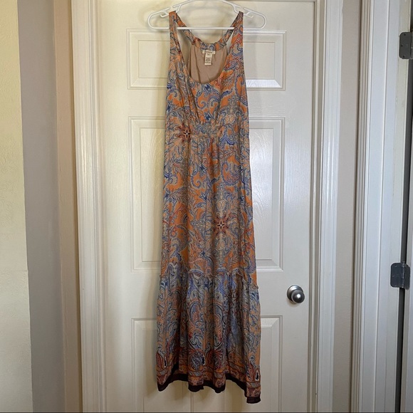 Sundance | Dresses | Sundance Orange And Blue Paisley Honey And Wine ...